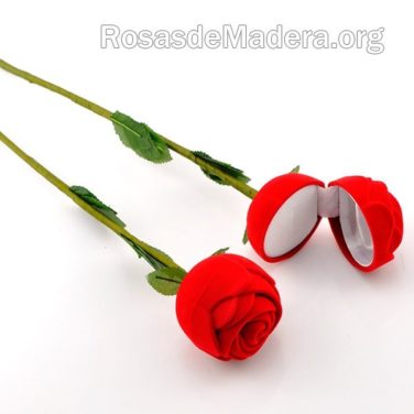 Rosa especial joyero - Rosas y flores de madera